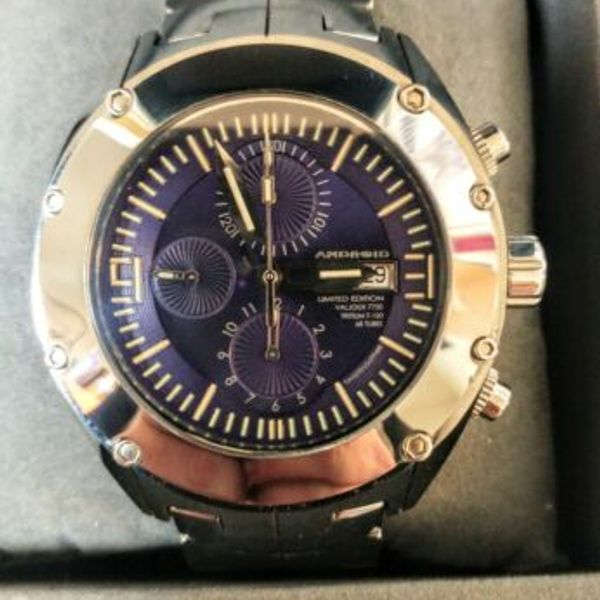 Android Virtuoso Tungsten T-100 Swiss Valjoux 7750 Automatic ...