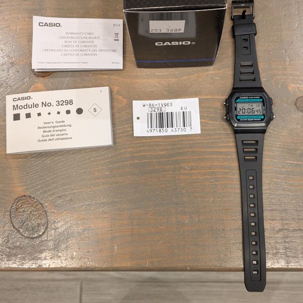 Casio Watch (W86-1VQ). Rare Discontinued. Box And Papers | WatchCharts Marketplace