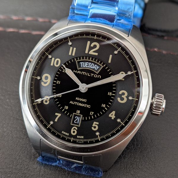[WTS] Hamilton Khaki Field Day Date with Bracelet H70505933 | WatchCharts
