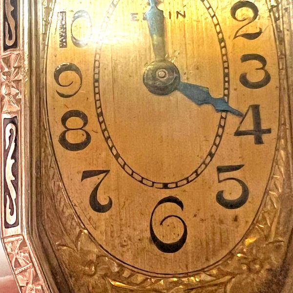 Antique Elgin 14K Solid Gold Case 17 Jewel Women's Watch 1920's Art ...