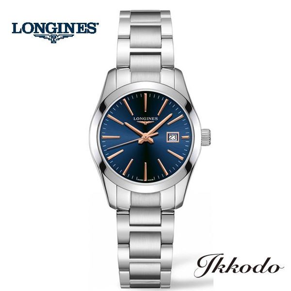 Longines ☆ LONGINES ☆ Conquest Classic ☆ Ladies ☆ Quartz ☆ Blue Dial ...