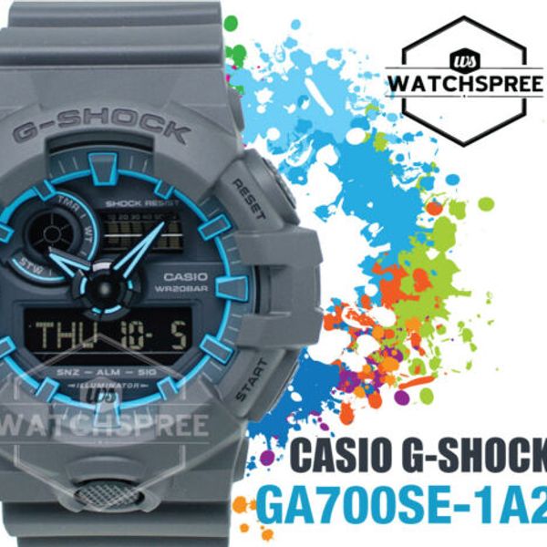 Casio G-Shock Layered Neon Color GA-700 Series Watch GA700SE-1A2 ...