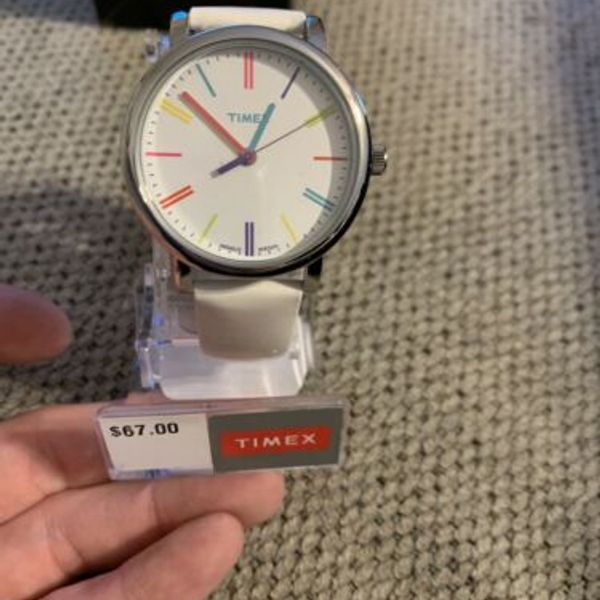Timex Heritage Easy Rider White Dial Ladies Watch T2N791 / T2N791 9J ...