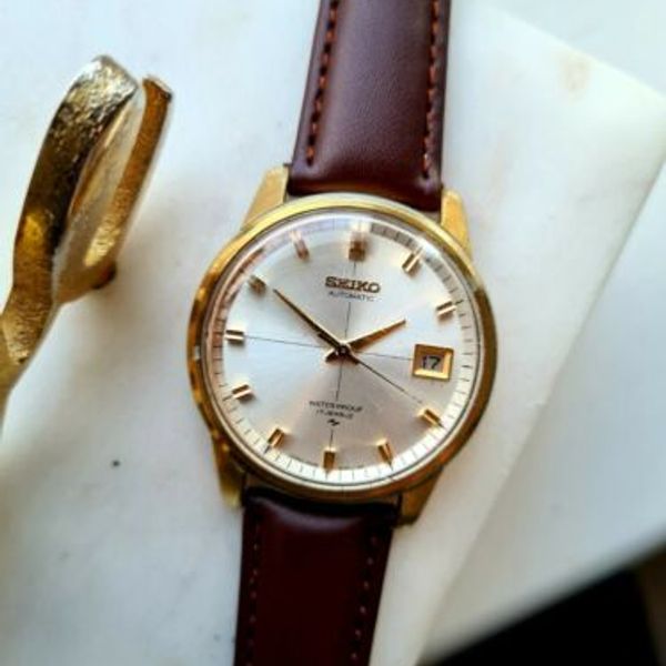 Vintage GOLD 1968 SEIKO Sportsmatic AUTO Watch, 7625-8043, ALL ORIGINAL ...