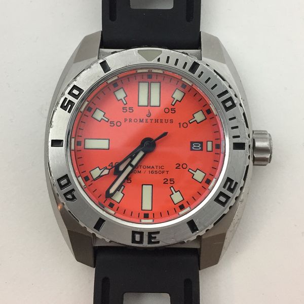 FS: Prometheus Piranha Orange Dial Automatic Diver | WatchCharts ...