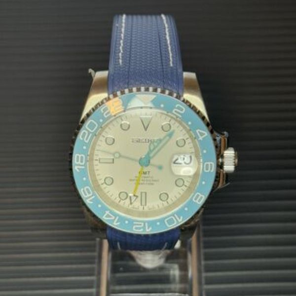 Seiko gmt custom watch mod 40mm w/Automatic NH34 movement | WatchCharts ...