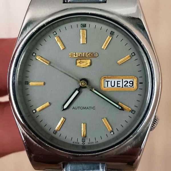 Vintage Seiko 5 automatic Grey dial watch 17 jewels Cal 6309 | WatchCharts Marketplace