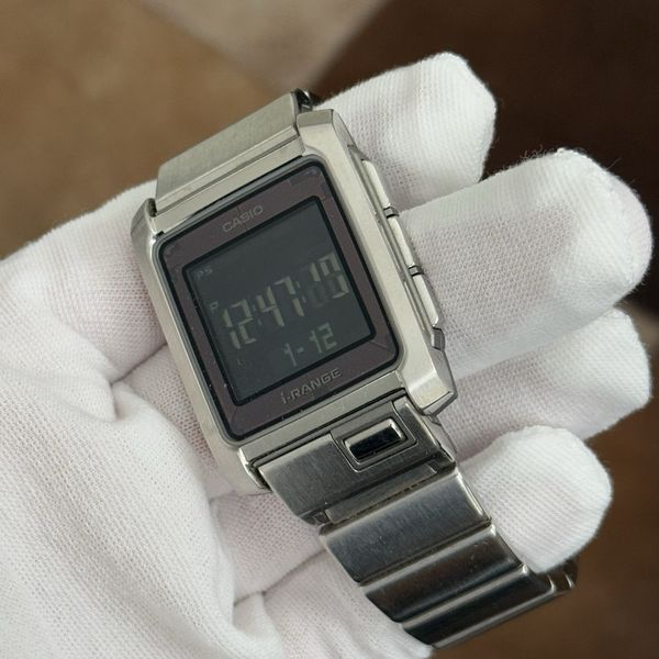 Vintage Casio I-Range IRW-101 Wave Ceptor Solar Atomic Radio Watch JDM ...