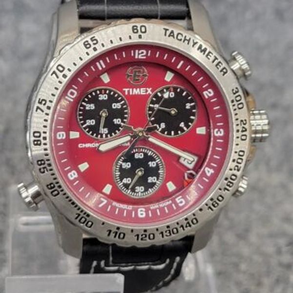 Men's PANDA Timex Expedition Chrono Alarm Watch Chronograph Tachymeter ...