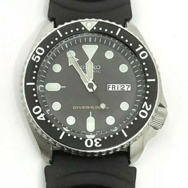 SEIKO 200M SCUBA DIVERS SKX007 AUTO MEN'S WATCH 7S26-0020 BLACK (SN ...