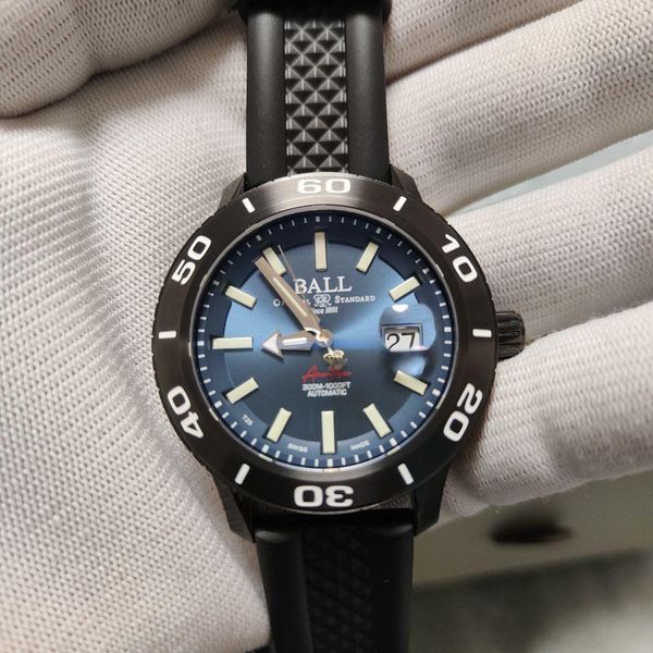 BALL Watch Fireman NECC Automatic Blue Dial 43mm DM3090A Men's Watch ...