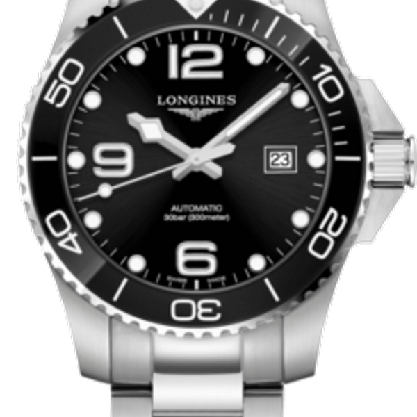 LONGINES HYDROCONQUEST CERAMIC 41MM AUTOMATIC DIVING WATCH L37814566 ...