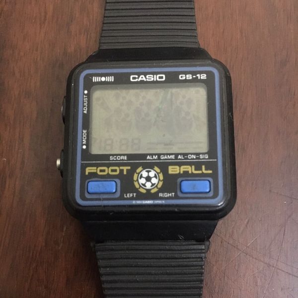 Vintage Casio Digital GS-12 Football Game Men's Wristwatch For Parts ...