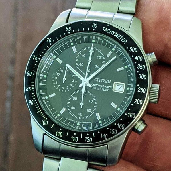 Citizen 'Speedy' Speedmaster 0510-K16008 (AN0880-57E) quartz ...
