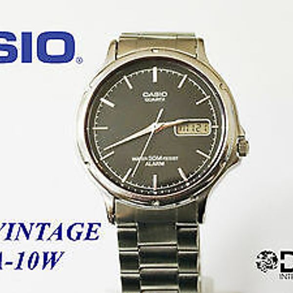 Vintage casio mma-10w qw.343 japan analogico calendar digital ø. 33mm ...