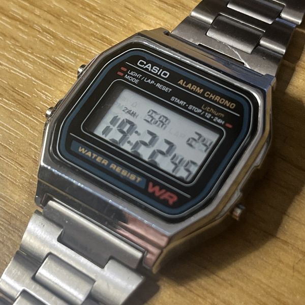 QUALITY CASIO (A158W) STAINLESS STEEL DIGITAL QUARTZ WRISTWATCH BRAND ...