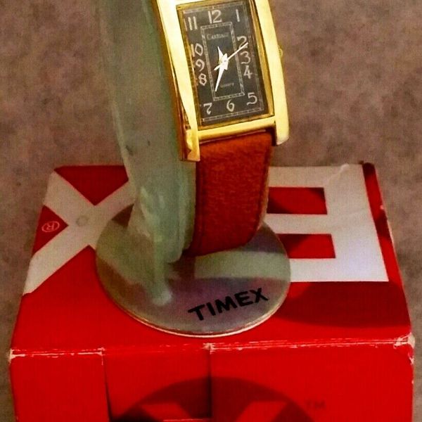 Exc Cond STYLISH Women's CARRIAGE by TIMEX TANK Quartz Watch / WATER ...