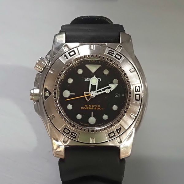 Seiko Divers Watch 200m Kinetic Big Boss Lefty | WatchCharts Marketplace