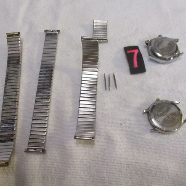 Vintage Sharp Super Steel Watch 165 Feet Untested & Waltham Watch Works ...