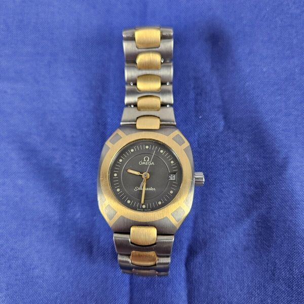 Omega Seamaster Polaris Titan Quartz 120M Battery Operated Ladies Watch ...