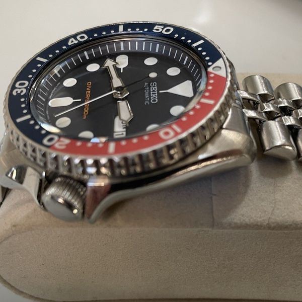 Vintage Seiko SKX175 Singapore Pepsi Men's Automatic Diver Watch 7S26 ...