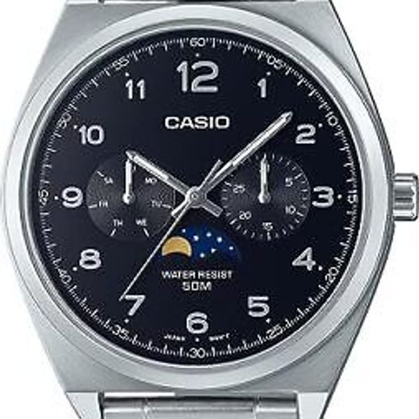 [Casio] Standard Moon Phase Analog Men's Watch MTP-M300D-1AV Silver | WatchCharts Marketplace