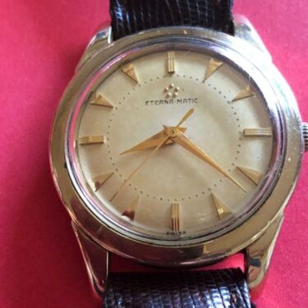 Vintage Men 1950’s Eterna Magic Automatic 14k Gold Filled 17 Jewels ...