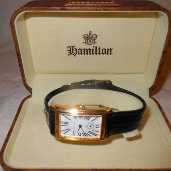 NEW Exquisite Men HAMILTON ROMAN NUMERAL DIAL 2937 Registered Edition ...