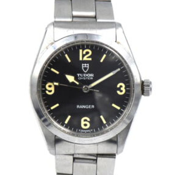 VINTAGE ROLEX TUDOR OYSTER RANGER 90020 WRISTWATCH BLACK DIAL STAINLESS ...