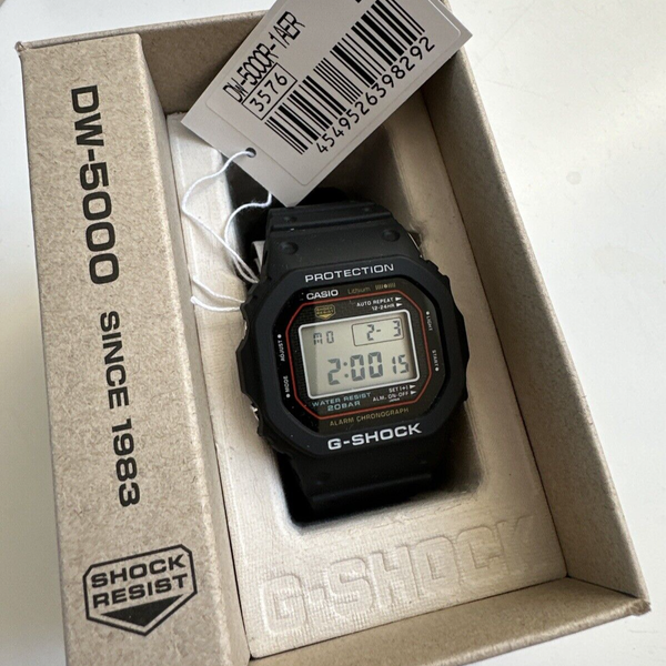 Casio G-Shock DW-5000R-1AER Origin Revival- 1983 OG Reissue UK Watch ...