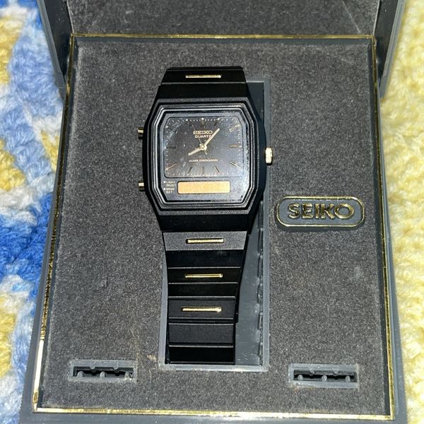 Vintage Seiko DUAL TIME CHRONOGRAPH ALARM H601-5260 QUARTZ Needs Battery | WatchCharts Marketplace