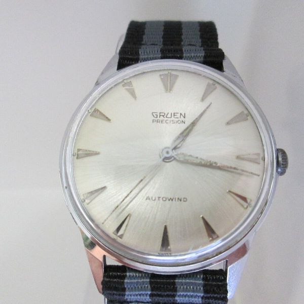 Gruen Precision Autowind Vintage Mens Swiss Automatic Watch Anti ...