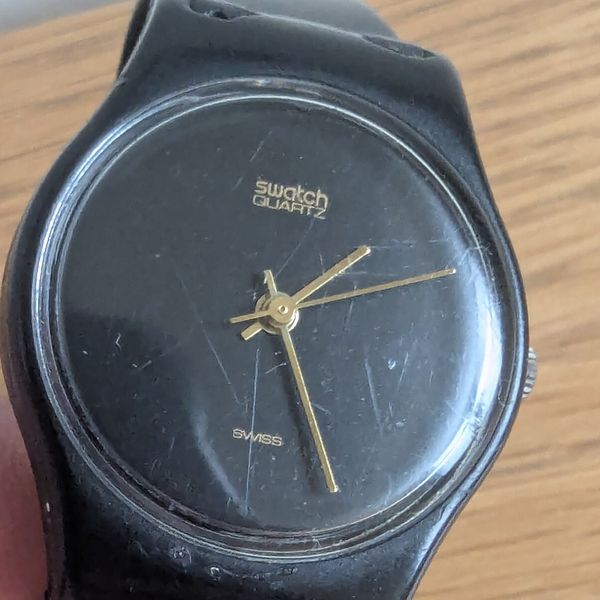 Swatch Vintage First Series 1983 Black Magic GB101 USA Model 34mm ...