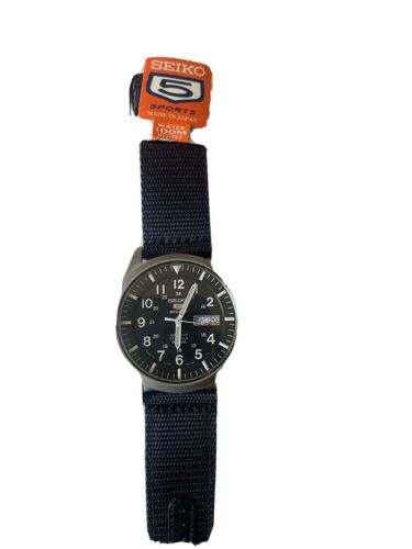 Seiko 5 SNZG11J1 Automatic Blue Dial and Band Mens Made in Japan Watch ...