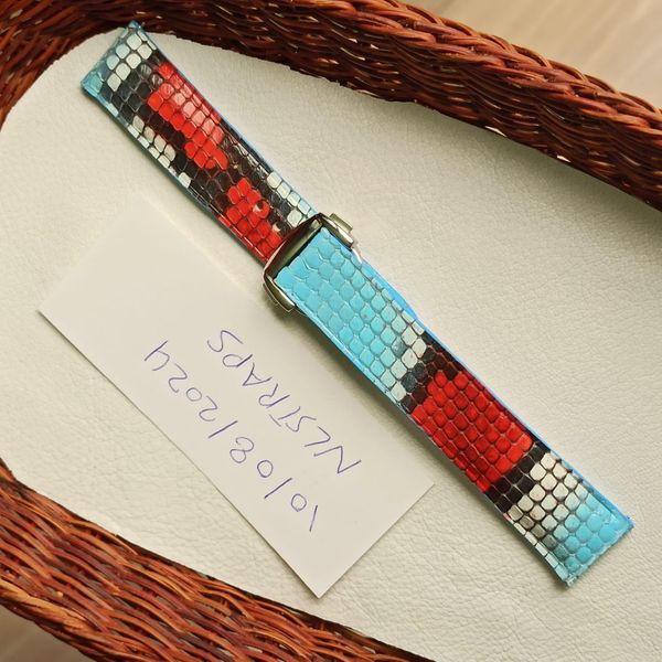 [WTS] Handmade Python Skin Strap with Folding clasp & Quick Release ...