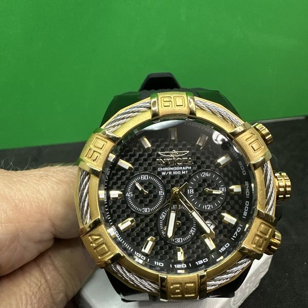 INVICTA Model 25687 - BOLT MENS Watch Quartz - Black Silicone Band ...