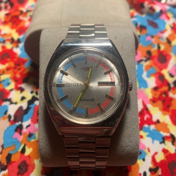 Vintage Men's Citizen Automatic Day/Date Watch Silver Watch ...