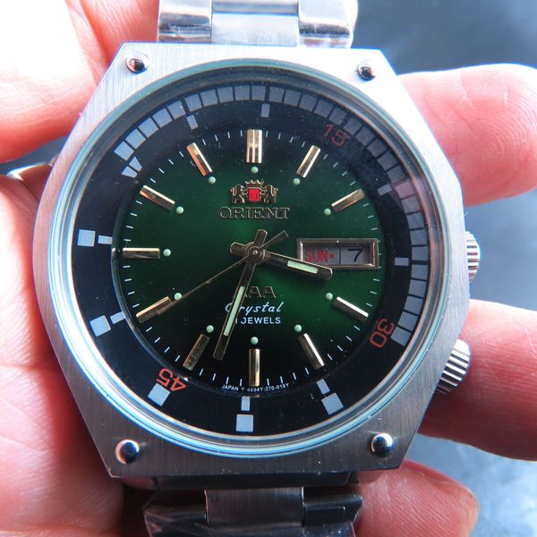 New Old Stock Japan Orient Sk Crystal Daydate Automatic Men Watch ...
