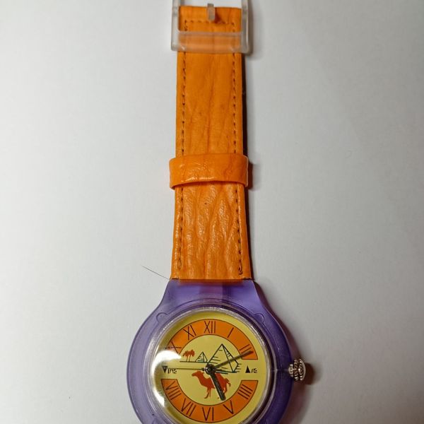 Unusual Watch camel pyramid Egypt new battery swatch type rare ...