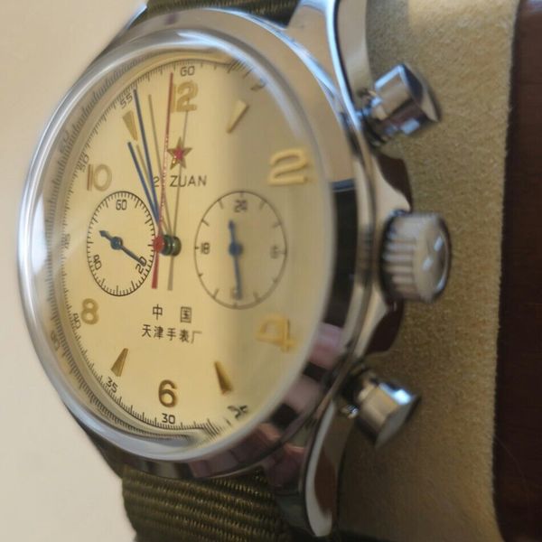 SeaGull 1963, 40mm, Quartz Pilot Chronograph Mens Watch | WatchCharts ...