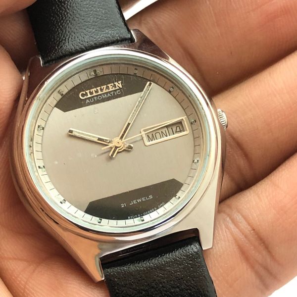 Vintage Citizen Caliber 8200 Day Date Automatic 21 Jewels Wrist Watch ...