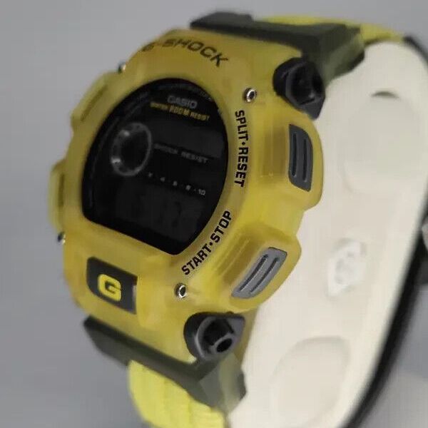 Vintage Casio G-Shock DW-9000 G-Lide Module 1627 Wrist Watch Chronograph Yellow | WatchCharts ...