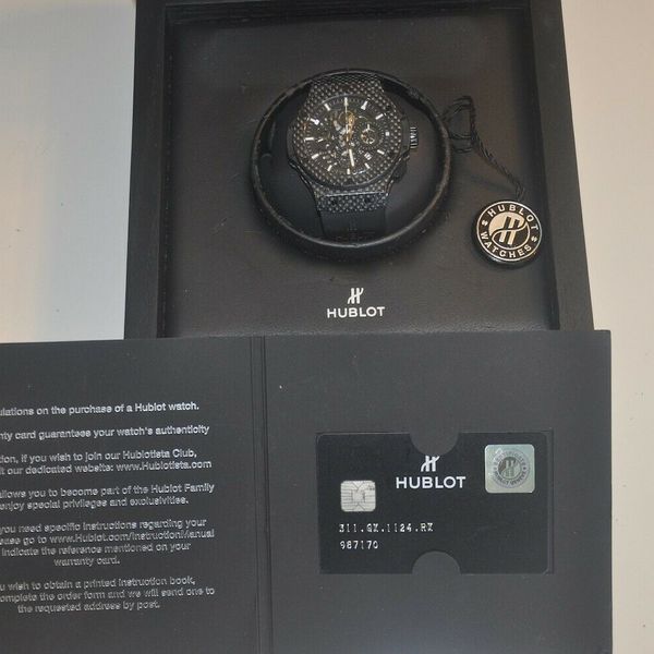 Hublot Big Bang Aero Bang Carbon Fiber -Skeleton Men's Watch - 311.QX ...