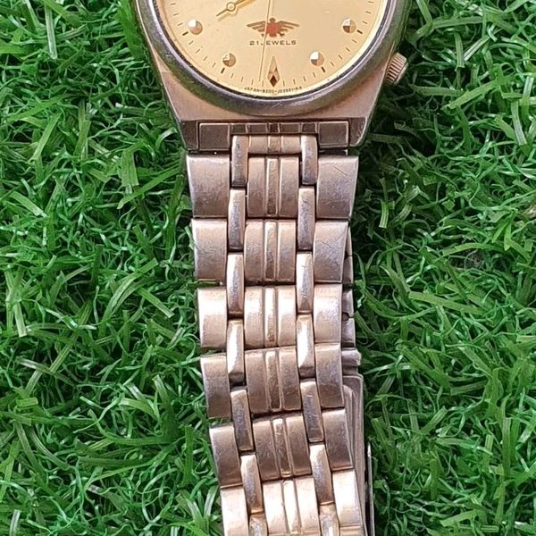 Vintage 4-S82981 Citizen Automatic 21 Jewels Golden Color Dial Watch ...