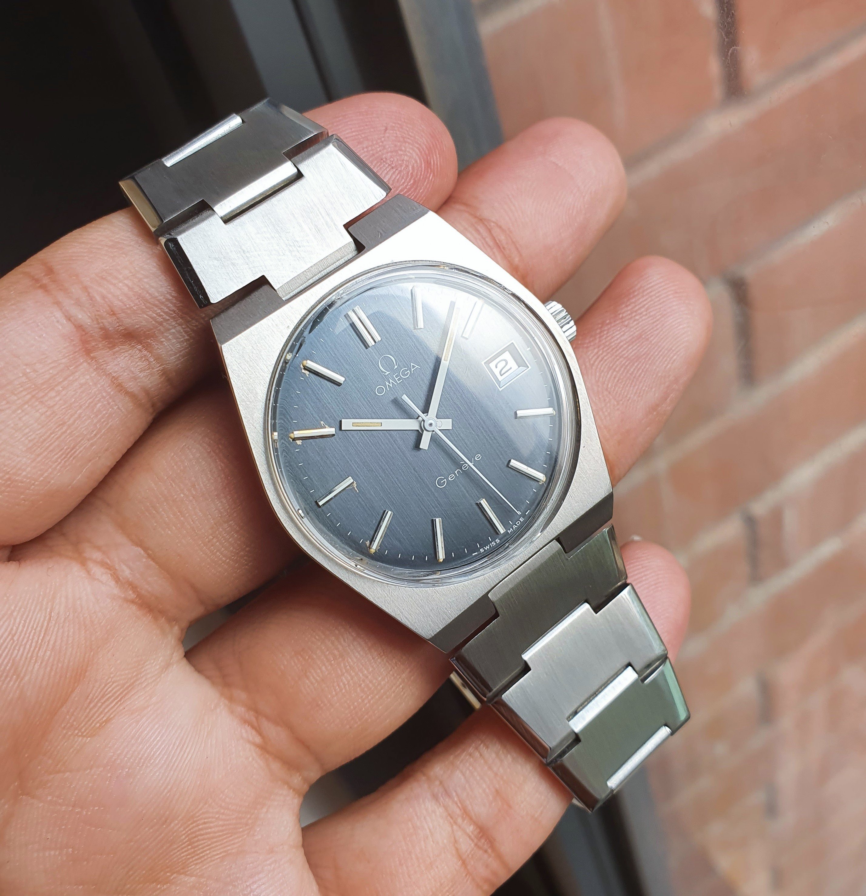 FS: Omega Geneve Blue Dial Year-1972 Manual Winding Vintage FS: Omega Geneve Blue Dial Year-1972 Manual Winding Vintage