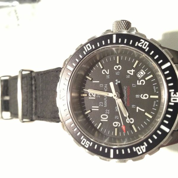 FS: Marathon GSAR Sterile Dial, Jan 2013 Contract, Extra Leather Nato ...