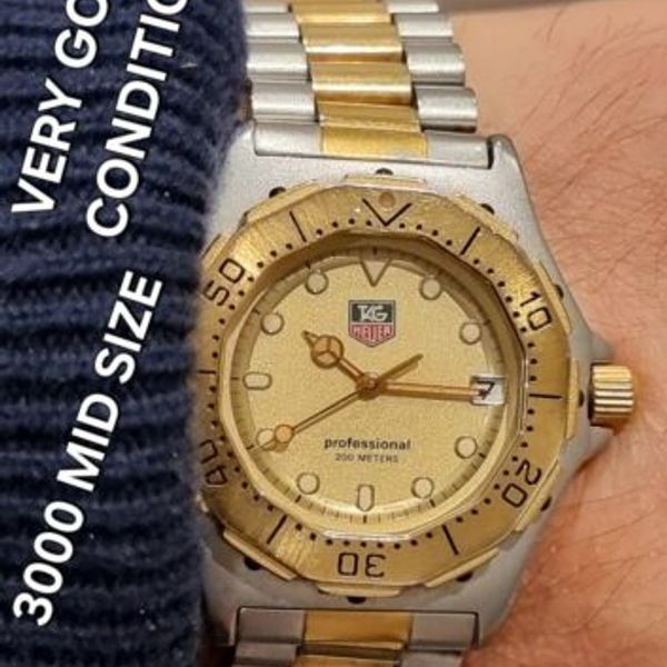 Tag Heuer 3000 Mid Size Watch Rare Very Good Condition New Battery ...