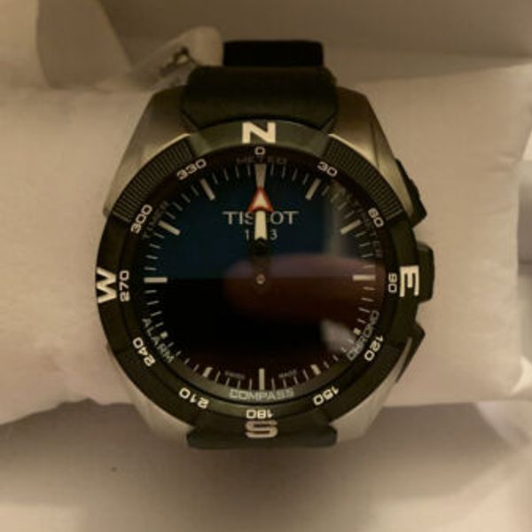 New Tissot T-Touch Expert Solar OEM Black Leather Band Men's T091.420.46.041.00 | WatchCharts ...
