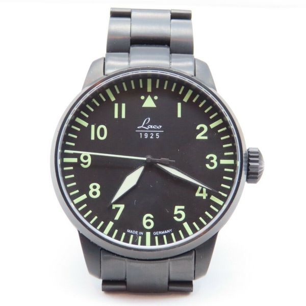 Laco Melbourne Automatic Watch 861899 Black Stainless Steel Bracelet ...