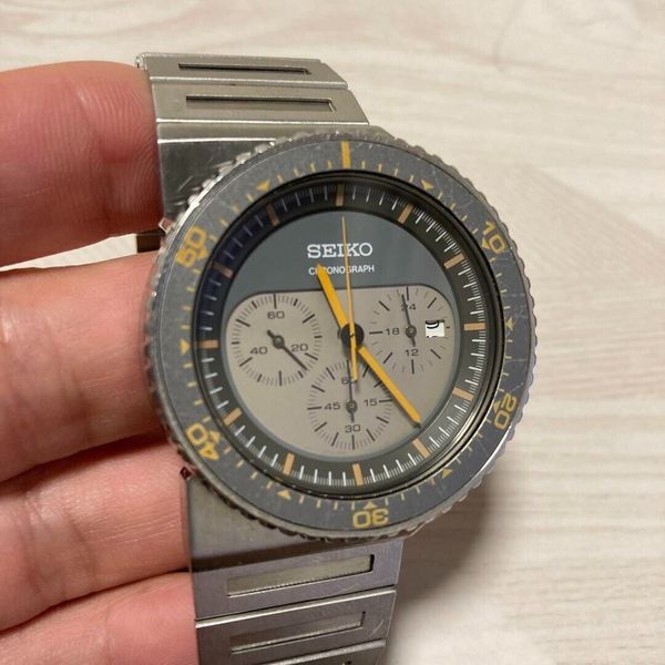 Seiko Spirit 7T12-0AY0 Giugiaro Limited 2500 Chronograph Quartz Used ...